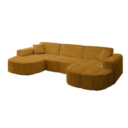 WOHNLANDSCHAFT LIVO-U1 - 315x173x79,5 cm Senfgelb