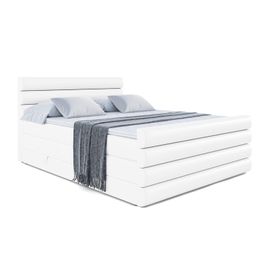 BOXSPRINGBETT CELESTIA-Z KING - 180x200 - H3/H4 - Wei&szlig; Hochglanz