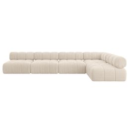 ECKSOFA modulares Sofa Samaro-L3 - 380x190x70 cm Beige Cord