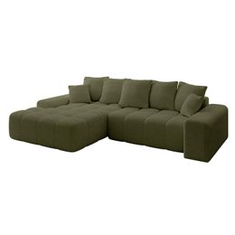 ECKSOFA Ottomane Links ENSI-L - 267x164x69 cm Olivgr&uuml;n