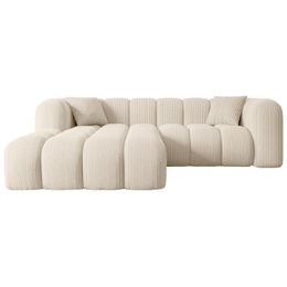 ECKSOFA Ottomane Links OLEA-L1 - 231x173x74 cm Beige