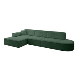ECKSOFA Ottomane Links IREA-L2-v4 - 327x165x77 cm Gr&uuml;n