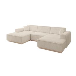 WOHNLANDSCHAFT IREA-U1 - 301x165x80 cm Beige