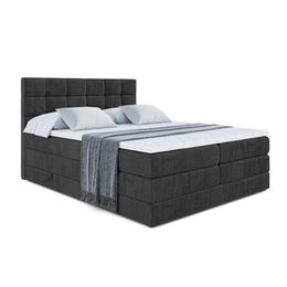 BOXSPRINGBETT APO KING - 160 x 200 - H3/H4 - Schwarz