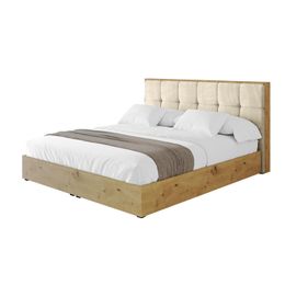 POLSTERBETT mit Bettkasten und Lattenrost, Bett mit Matratze H3/H4 - ENZO7 140x200