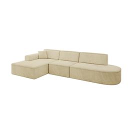 ECKSOFA Ottomane Links IREA-L2-v3 - 327x165x77 cm Beige
