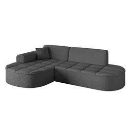 ECKSOFA Ottomane Links TARO-L1 - 243x171x79,5 cm Grau