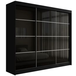 KLEIDERSCHRANK PEKA III - 250 cm - Schwarz