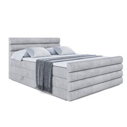 BOXSPRINGBETT CELESTIA-Z KING - 200x200 - H3/H4 - Hellgrau