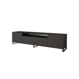 LOWBOARD ELIO-S 200x53x41 cm - Schwarz