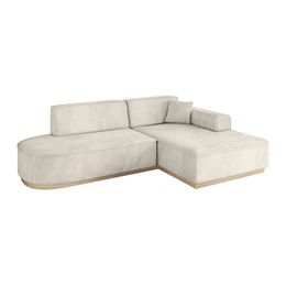 ECKSOFA Ottomane Rechts IREA-L1 - 234x171x83 cm Dunkelgrau