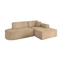 ECKSOFA Ottomane Rechts IREA-L1-v3 - 234x171x79 cm Beige
