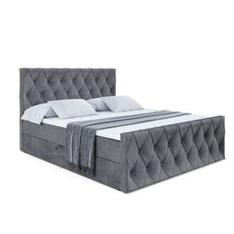 BOXBETT AMAY-Z - 140x200 cm - H3 - Dunkelgrau