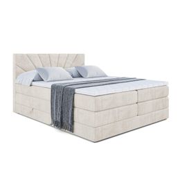 BOXSPRINGBETT MILTIO KING - 200x200 - H3/H4 - Creme