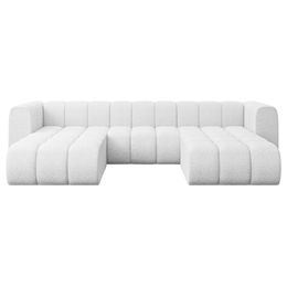 WOHNLANDSCHAFT modulares Sofa Joren-U1 - 319x177x70 cm Wei&szlig;