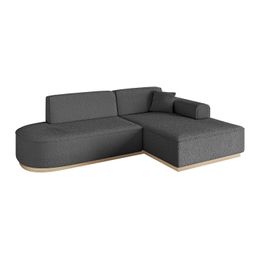 ECKSOFA Ottomane Rechts IREA-L1 - 232x165x80 cm Grau