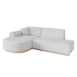 ECKSOFA Ottomane Links ARRIO-L1 - 243x171x83 cm Wei&szlig;