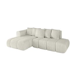 ECKSOFA Ottomane Links CLOUD-L-v1 280x185x90 Creme Cord
