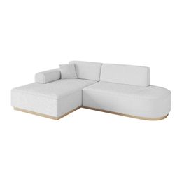 ECKSOFA Ottomane Links IREA-L1 - 232x165x80 cm Wei&szlig;