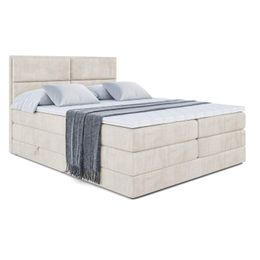 BOXSPRINGBETT AURA KING - 140 x 200 - H3/H4 - Ecru