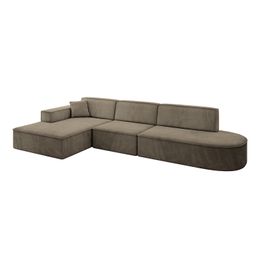ECKSOFA Ottomane Links IREA-L2-v4 - 328x171x79 cm Braun