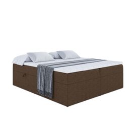 BOXBETT mit H3-Matratze und Lattenrost - MARCE BW - 140x200 Braun