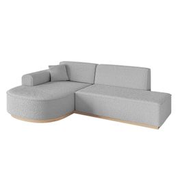 ECKSOFA Ottomane Links ARRIO-L1 - 243x171x83 cm Hellgrau