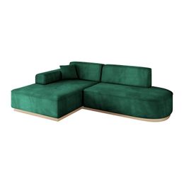 ECKSOFA Ottomane Links IREA-L1 - 232x165x80 cm Gr&uuml;n