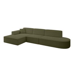 ECKSOFA Ottomane Links IREA-L2-v4 - 327x165x77 cm Gr&uuml;n