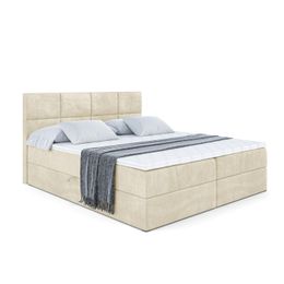 BOXBETT mit Matratze H4 und Lattenrost - ARDENI - 140x200 cm - H4 - Beige