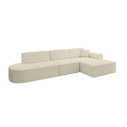 ECKSOFA Ottomane Rechts IREA-L2-v3 - 327x165x77 cm Beige