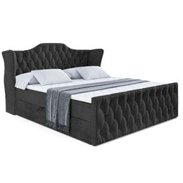 BOXBETT VILA-Z - 120x200 cm - H3 - Schwarz