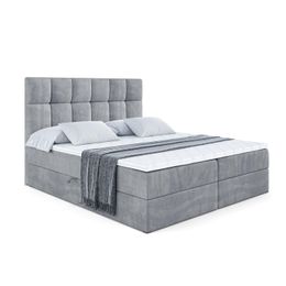 BOXBETT mit H3-Matratze und Lattenrost - RICAR - 140x200 Grau
