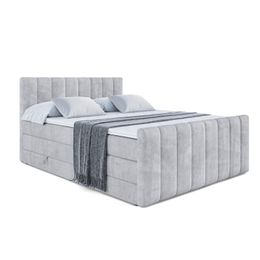 BOXSPRINGBETT OTTA-Z KING - 200x200 - H3/H4 - Hellgrau