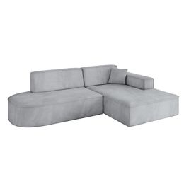 ECKSOFA Ottomane Rechts IREA-L1-v4 - 232x165x77 cm Grau