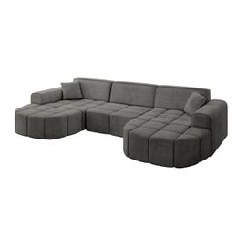 WOHNLANDSCHAFT LIVO-U1 - 315x173x79,5 cm Dunkelgrau