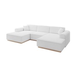 WOHNLANDSCHAFT IREA-U1 - 301x165x80 cm Wei&szlig;