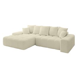 ECKSOFA Ottomane Links ENSI-L - 267x164x69 cm Creme