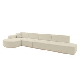 ECKSOFA Ottomane Links ARRIO-L3 - 413x171x83 cm Beige