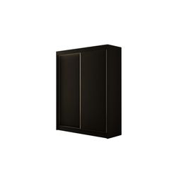 KLEIDERSCHRANK BEROG - 200 cm - Schwarz