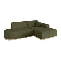 ECKSOFA Ottomane Rechts IREA-L1 - 232x165x80 cm Gr&uuml;n