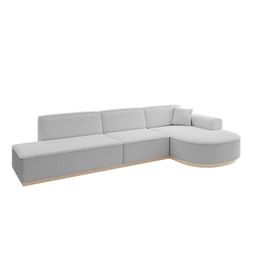 ECKSOFA Ottomane Rechts ARRIO-L2 - 328x171x83 cm Hellgrau