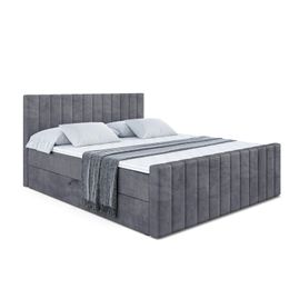 BOXBETT EDITA-Z - 140x200 cm - H3 - Dunkelgrau