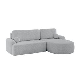 ECKSOFA mit Schlaffunktion und Bettkasten LIRA-L - 264x172x89 Grau
