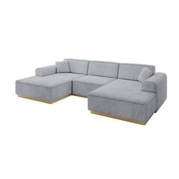 WOHNLANDSCHAFT IREA-U1-v2 - 301x165x80 cm Grau