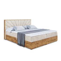 BOXBETT mit Matratze H3 und Lattenrost - LOLLI6 - 140x200 - Beige