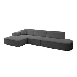 ECKSOFA Ottomane Links IREA-L2-v4 - 327x165x77 cm Grau