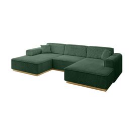 WOHNLANDSCHAFT IREA-U1-v2 - 301x165x80 cm Gr&uuml;n
