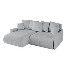 ECKSOFA Ottomane links ONESK-L -v1 216x177x72 Grau Cord