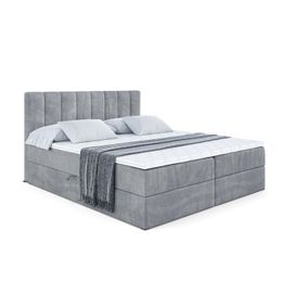 BOXBETT mit Matratze H4 und Lattenrost - OTTA - 140x200 cm - H4 - Grau